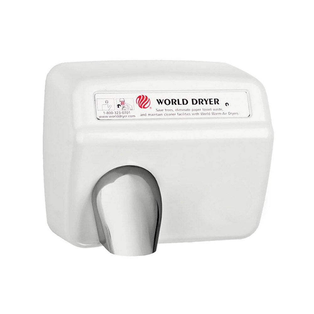 World Dryer DXA5-974 Automatic Hand Dryer, White Steel, 110-120V ...